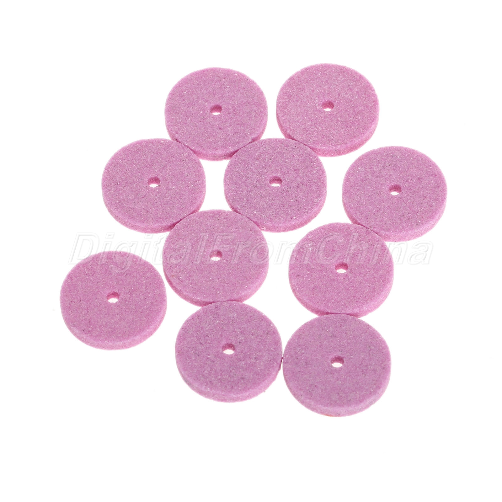 10Pcs 20mm Mini Pink Grinding Wheel Polishing Mounted Stone For Bench ...