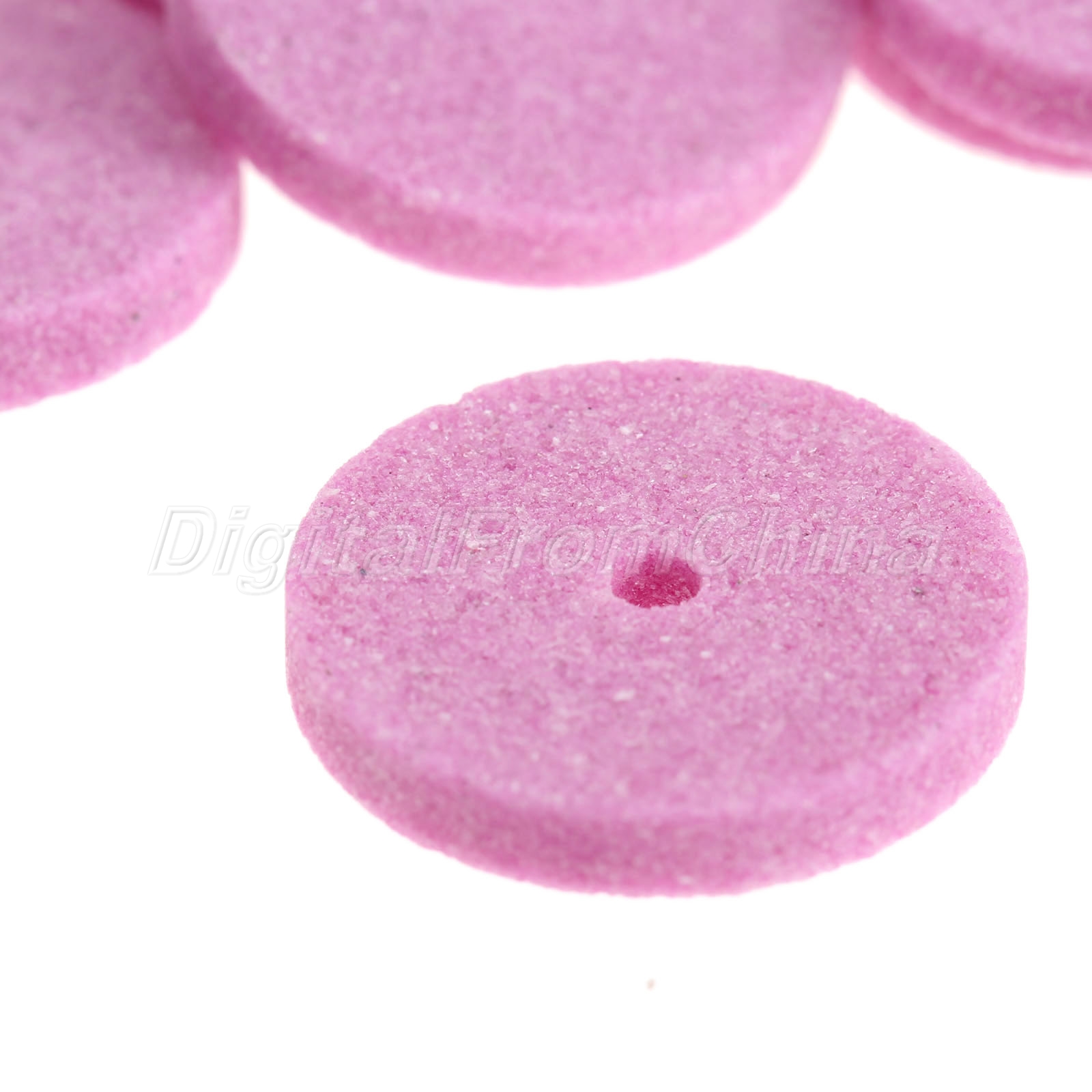 10Pcs 20mm Mini Pink Grinding Wheel Polishing Mounted Stone For Bench ...