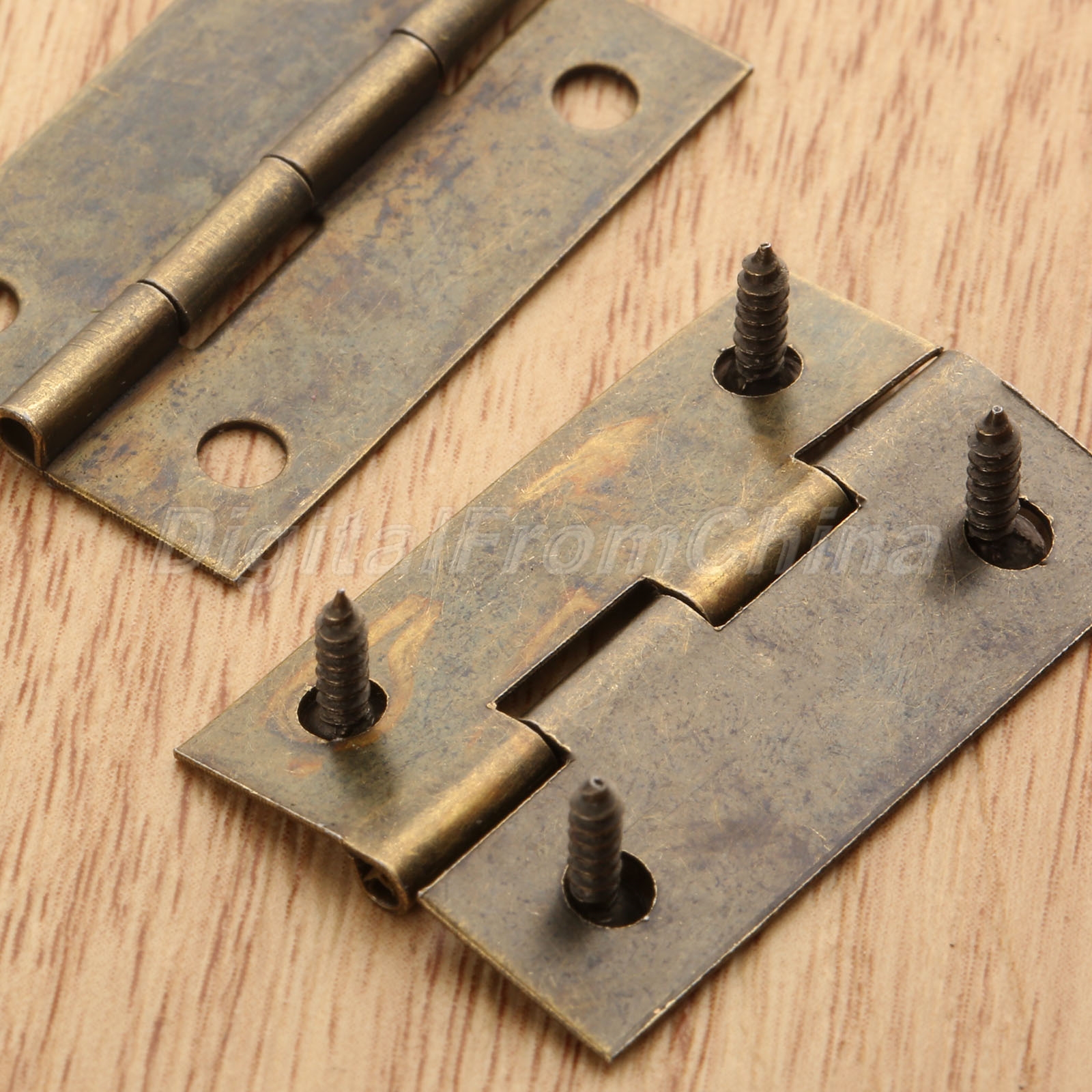 Antique Bronze Furniture Wardrobe Door Hinges Wooden Box Suitcase ...